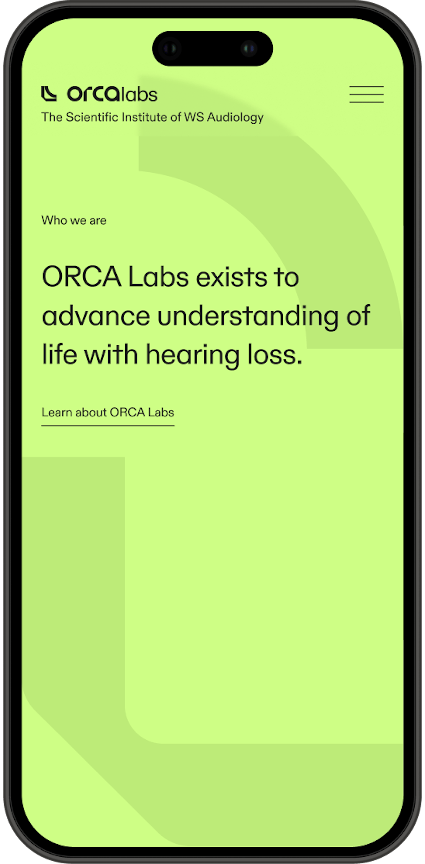 ORCA Labs website for WSA